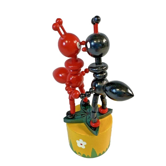 The Unbranded Brand | Toys | Vintage Dancing Or Fighting Ants Wooden ...